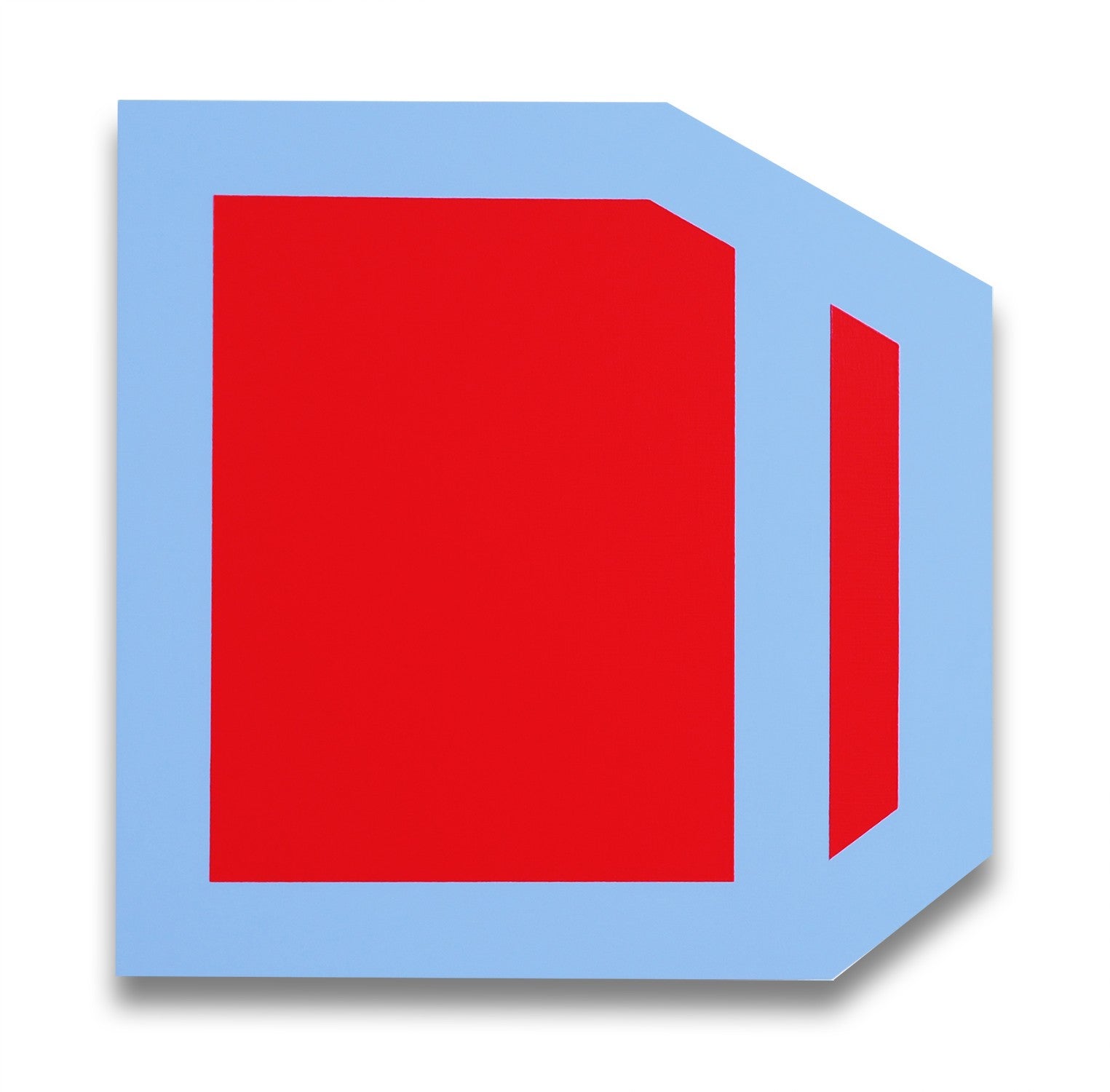 Plumb Red (blue) by Brent Hallard - Represented Online by IdeelArt